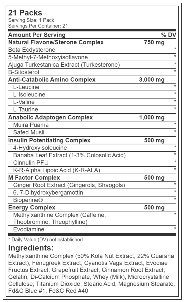 Animal M-Stak 21 Packs – NutriSport
