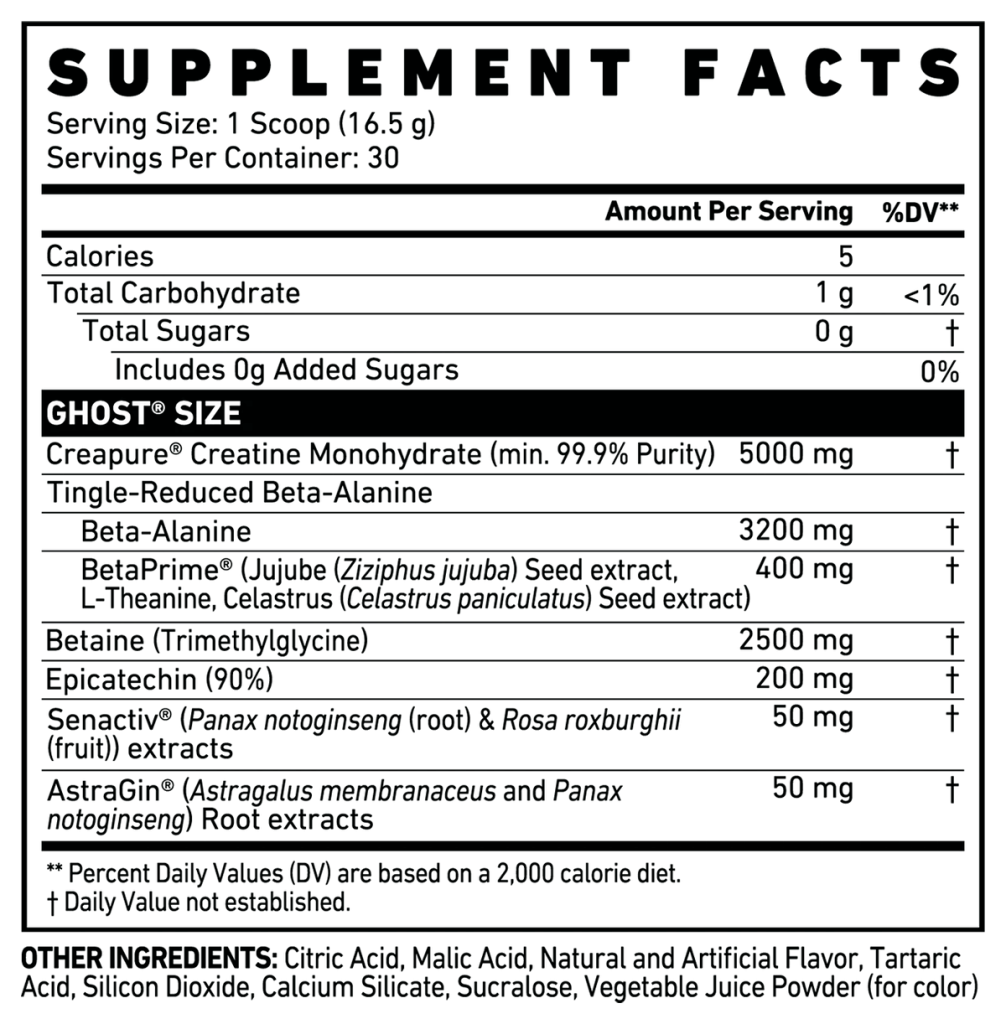 Ghost Size Muscle Builder (Creapure®) 30 Servs SOLO EN SUC NORTE ...