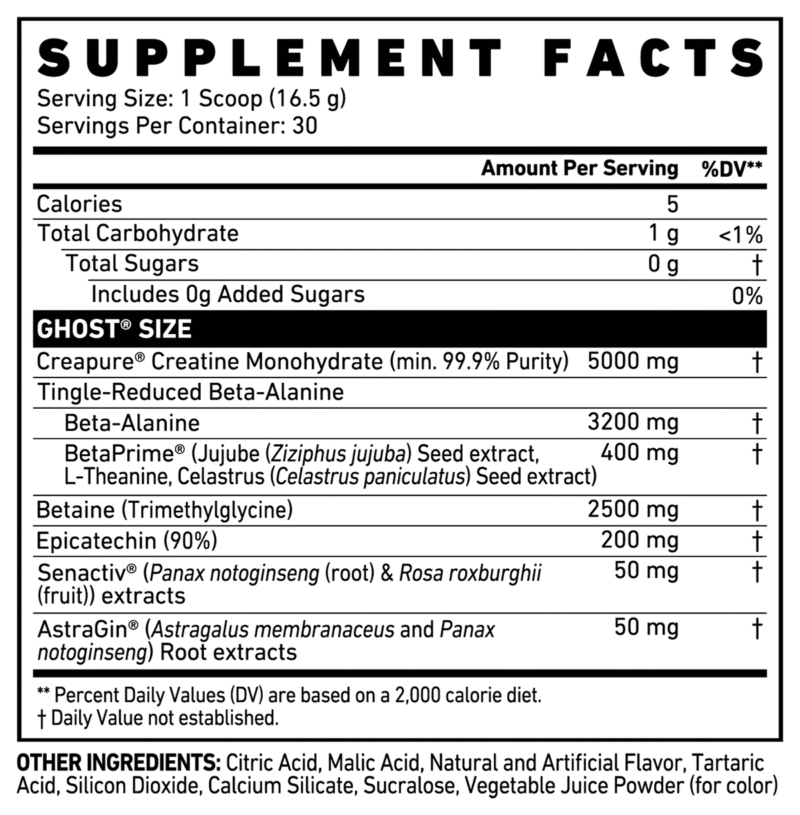 Ghost Size Muscle Builder (Creapure®) 30 Servs SOLO EN SUC NORTE ...